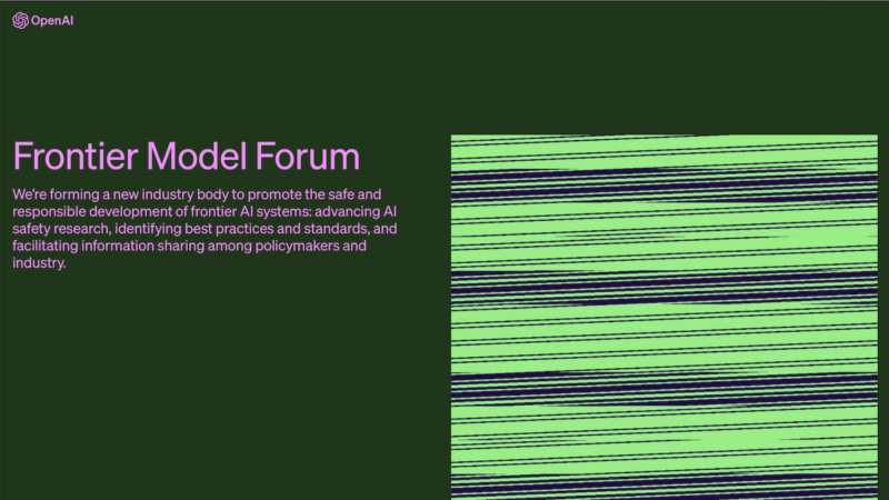OpenAI. Frontier Model Forum. 26 JULY 2023. – blog.biocomm.ai