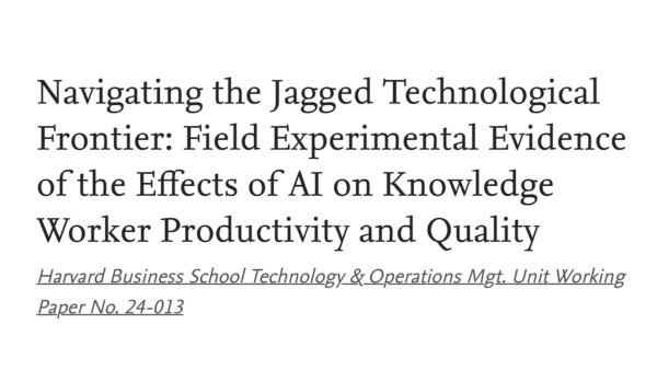 REPORT. Navigating the Jagged Technological Frontier: Field ...