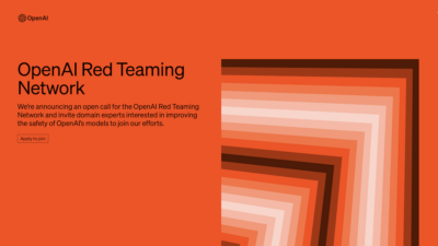 OpenAI Red Teaming Network. OpenAI Announces an open call for the OpenAI Red Teaming Network and ...