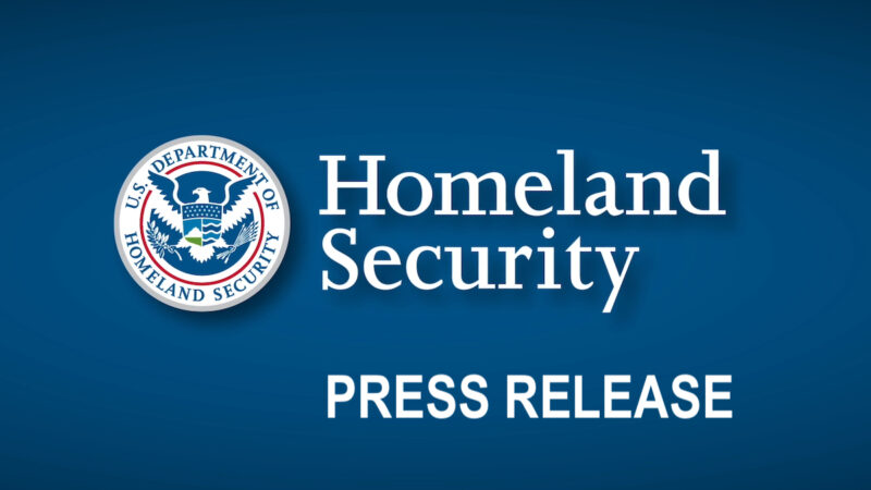 Press Release. U.S. Homeland Security. Over 20 Technology and Critical ...